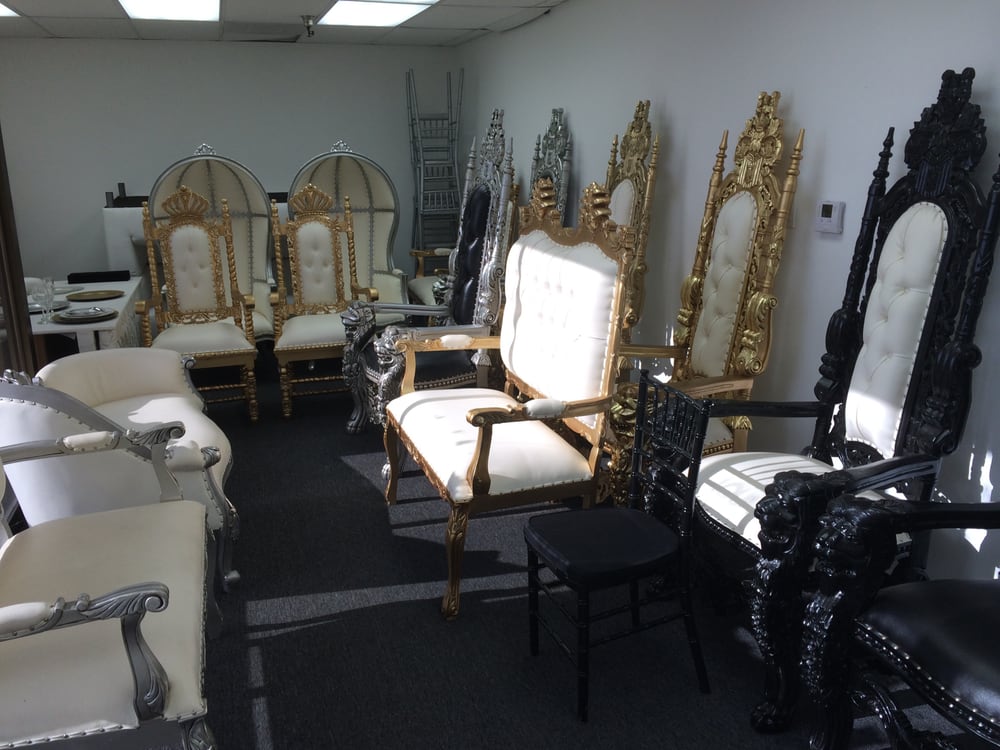 Prop Furniture Rental Los Angeles – King &Queen Throne Chairs 818-636-4104